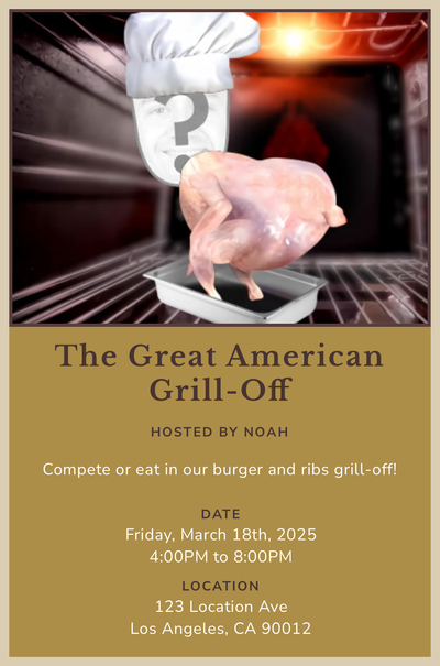 BBQ Invitation Cards - Make Sizzling Barbecue Party Invites!